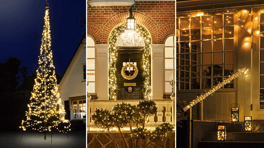 Pynt nemt op med energivenligt julelys udendørs | Lomax A/S