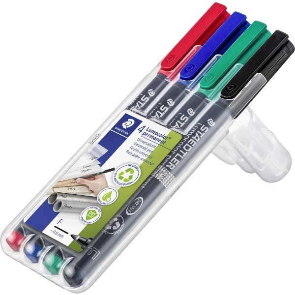 Staedtler Lumocolor 318 Marker, 4 stk. - Fås online | Lomax A/S