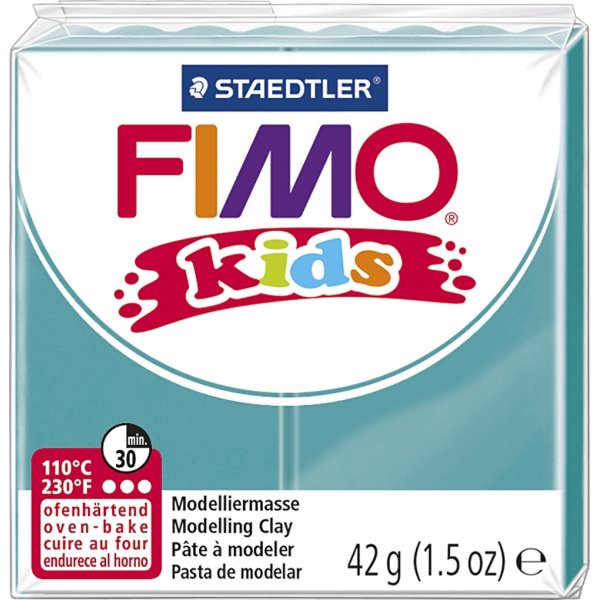 Fimo Kids Ler, 42 g, turkis - Køb mere i dag! | Lomax