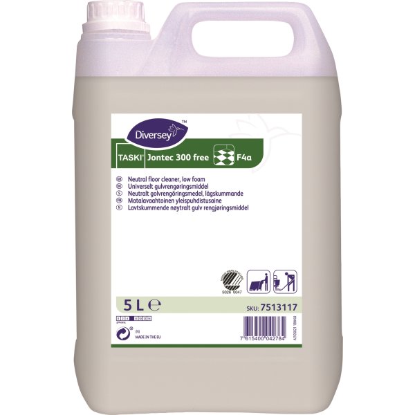 Jontec 300 Free Professionel Gulvrengøring, 5 L | Lomax A/S