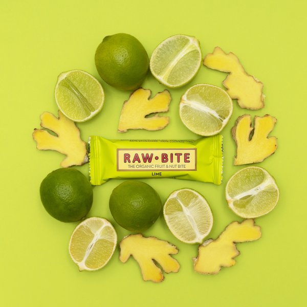 Rawbite Spicy Lime Snackbar, 50g - køb hos Lomax idag! | Lomax A/S