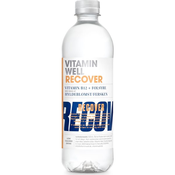 Vitamin Well Recover Hyldeblomst/Fersken 0,5 L | Lomax