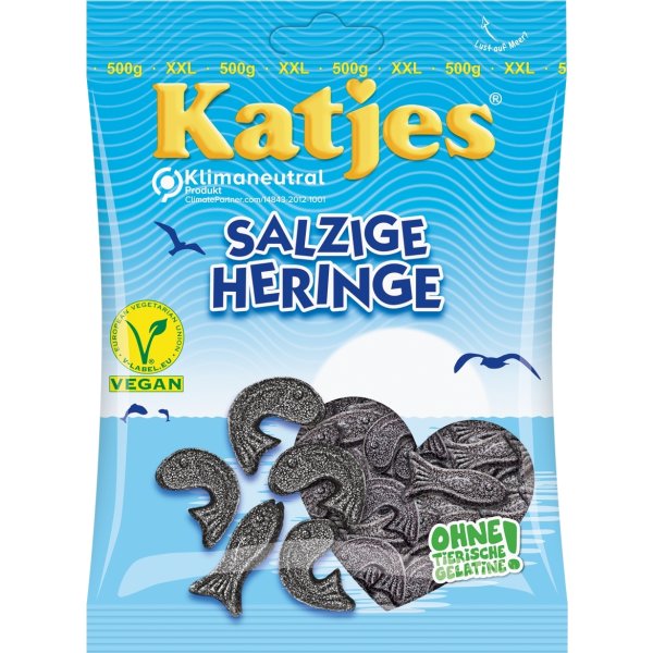 Katjes Salte Fisk, 500 g | Lomax