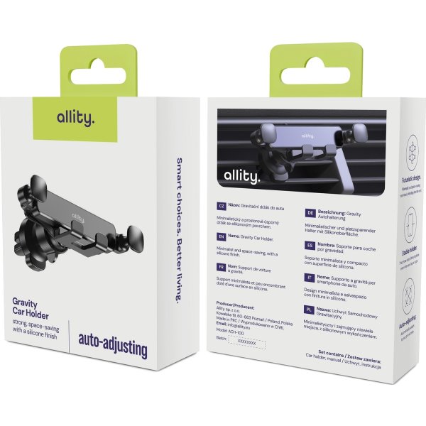 Allity Mobiltelefonholder, sort - ACH-100 | Lomax