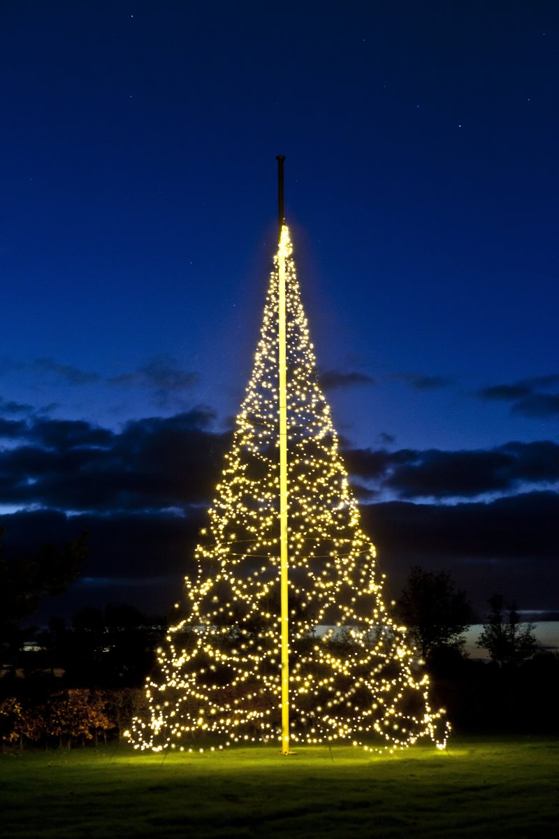 Fairybell lyskæde t/ 10m flagstang m/ 4000 LED lys - Fri Fragt!