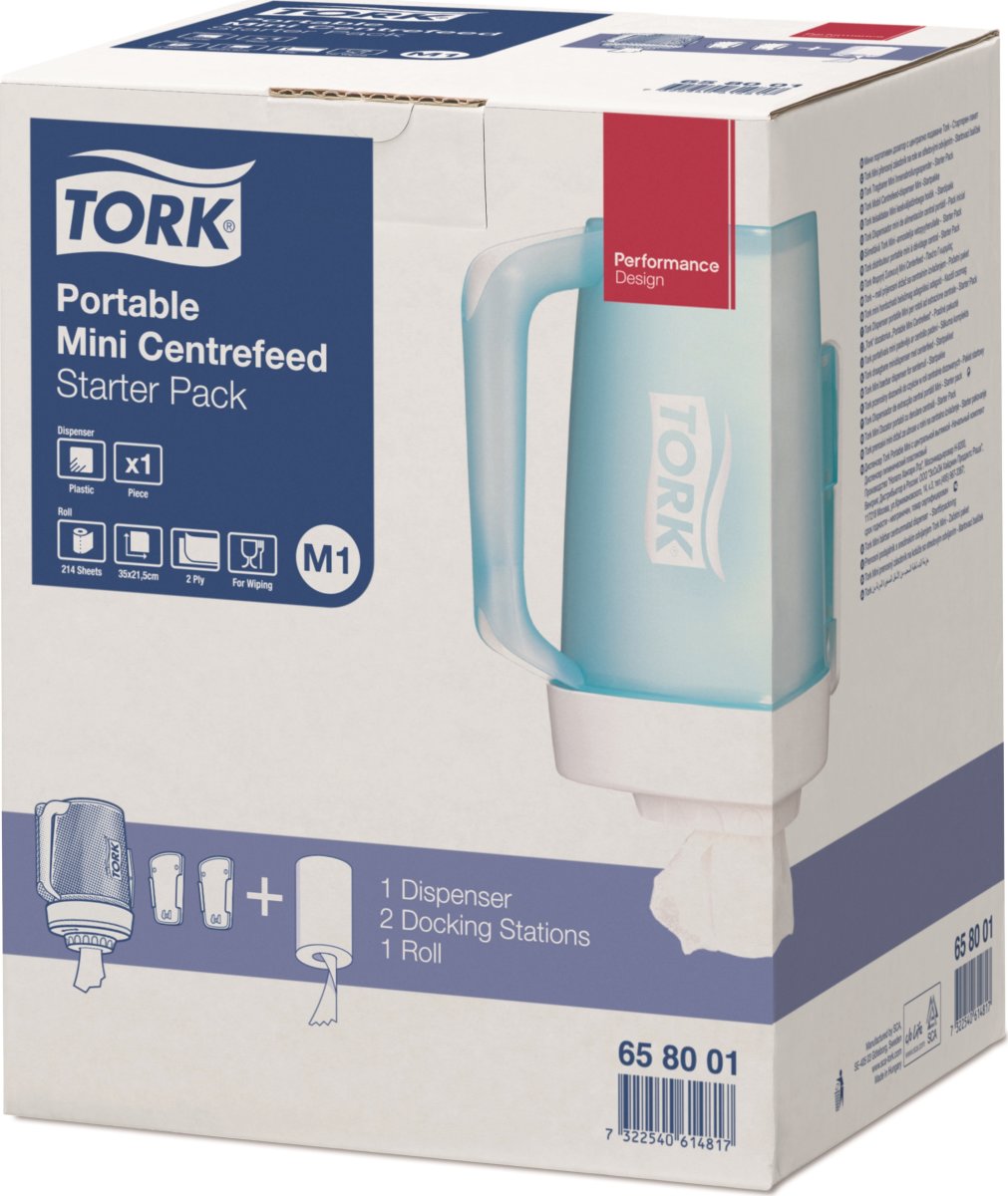 Tork M1 Startpakke Dispenser & aftørringspapir - Køb nu | Lomax