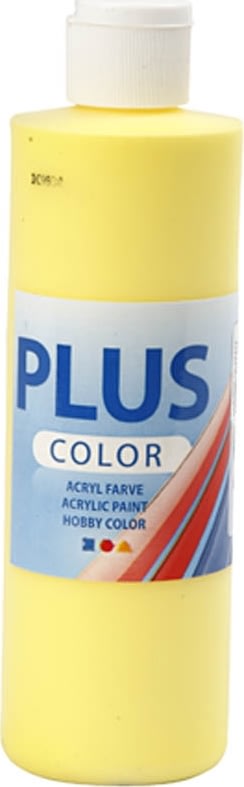 Plus Color Hobbymaling | 250 ml | Primary Yellow | Lomax A/S