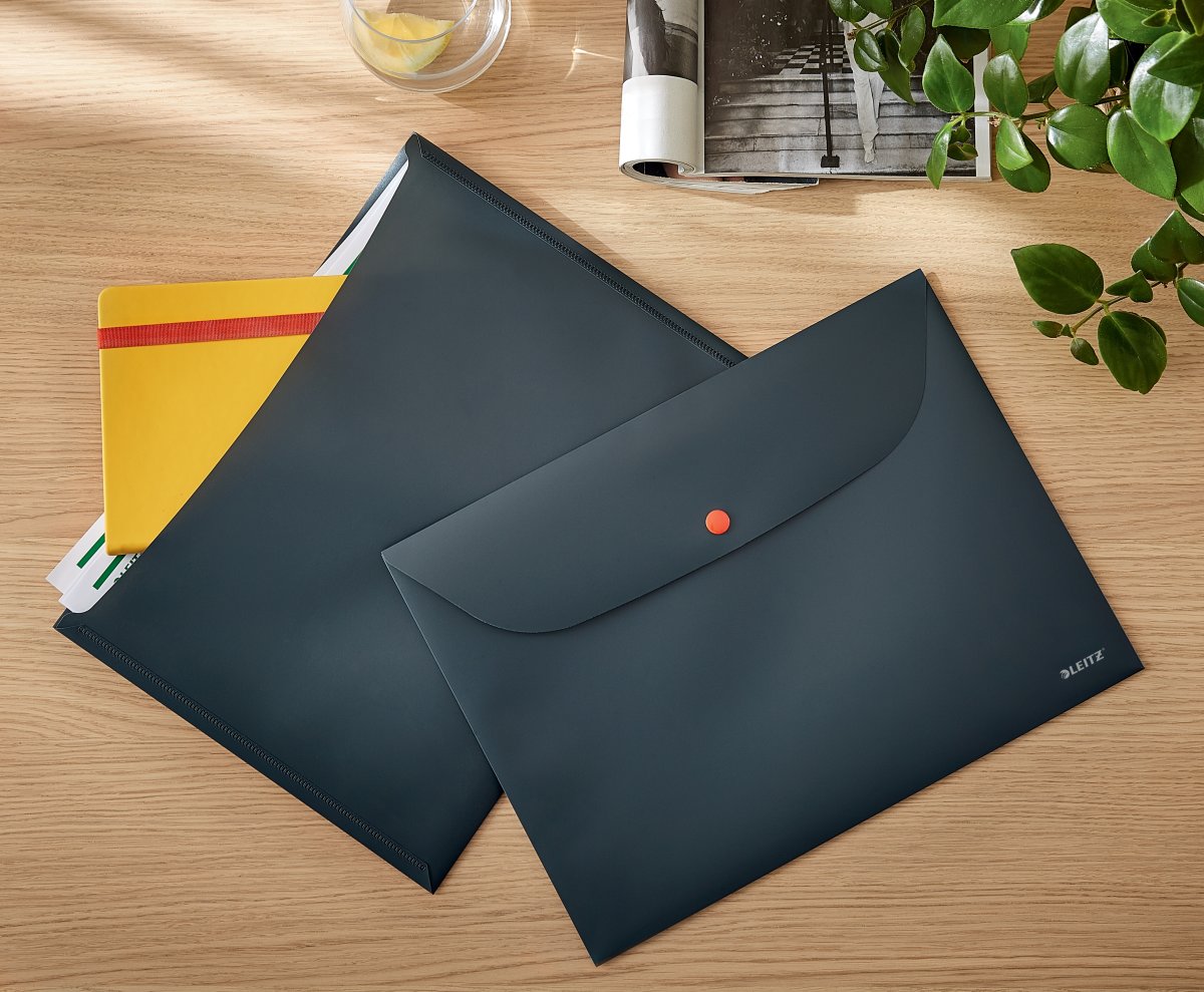 Leitz Cosy Dokumentmappe | A4 | PP | Grå | 3 stk. | Lomax A/S