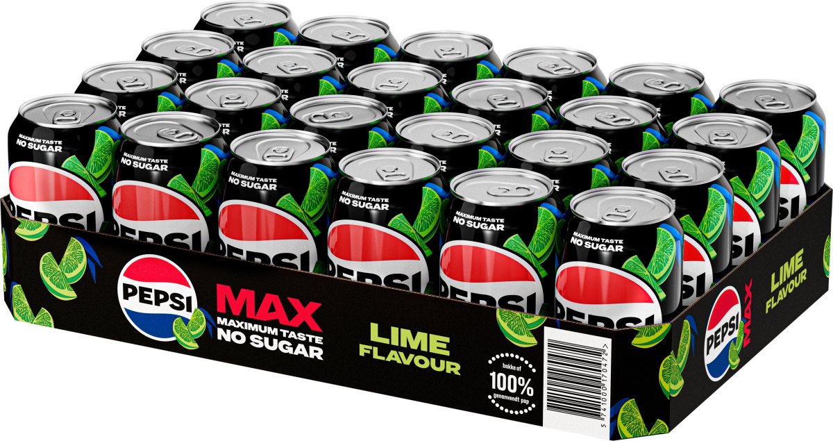 Pepsi Max Lime 33 cl | Lomax A/S