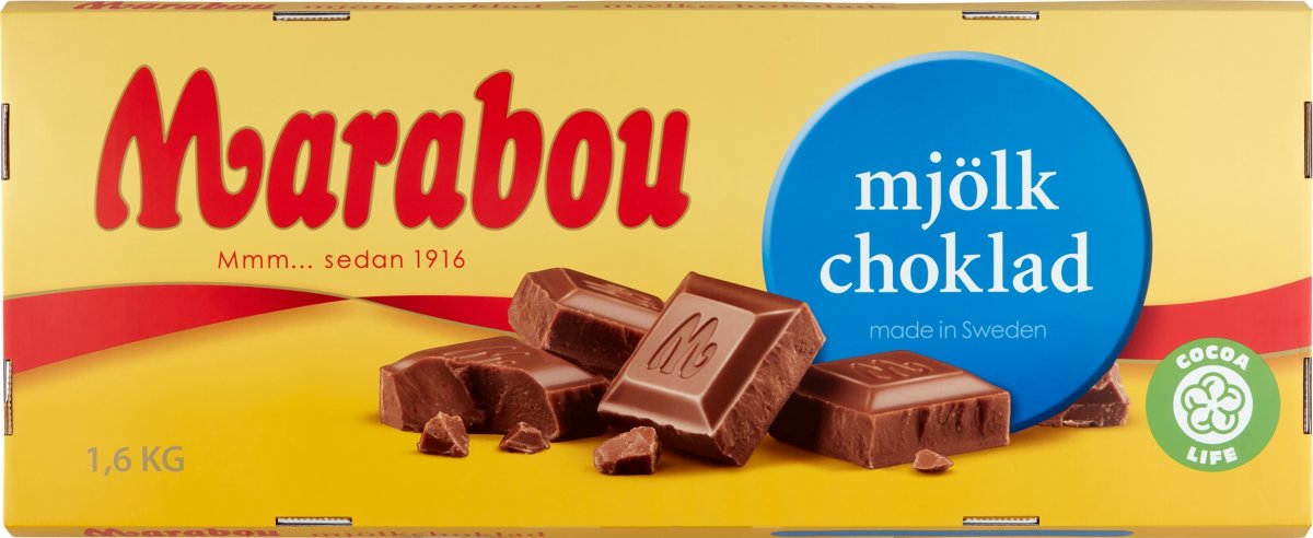 Marabou Mælkechokolade XL, 16x100 g | Lomax