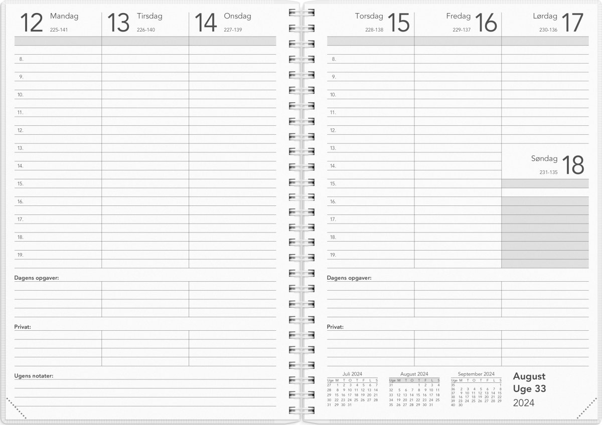 Mayland 2024 Basic ugekalender | A5 | Lomax