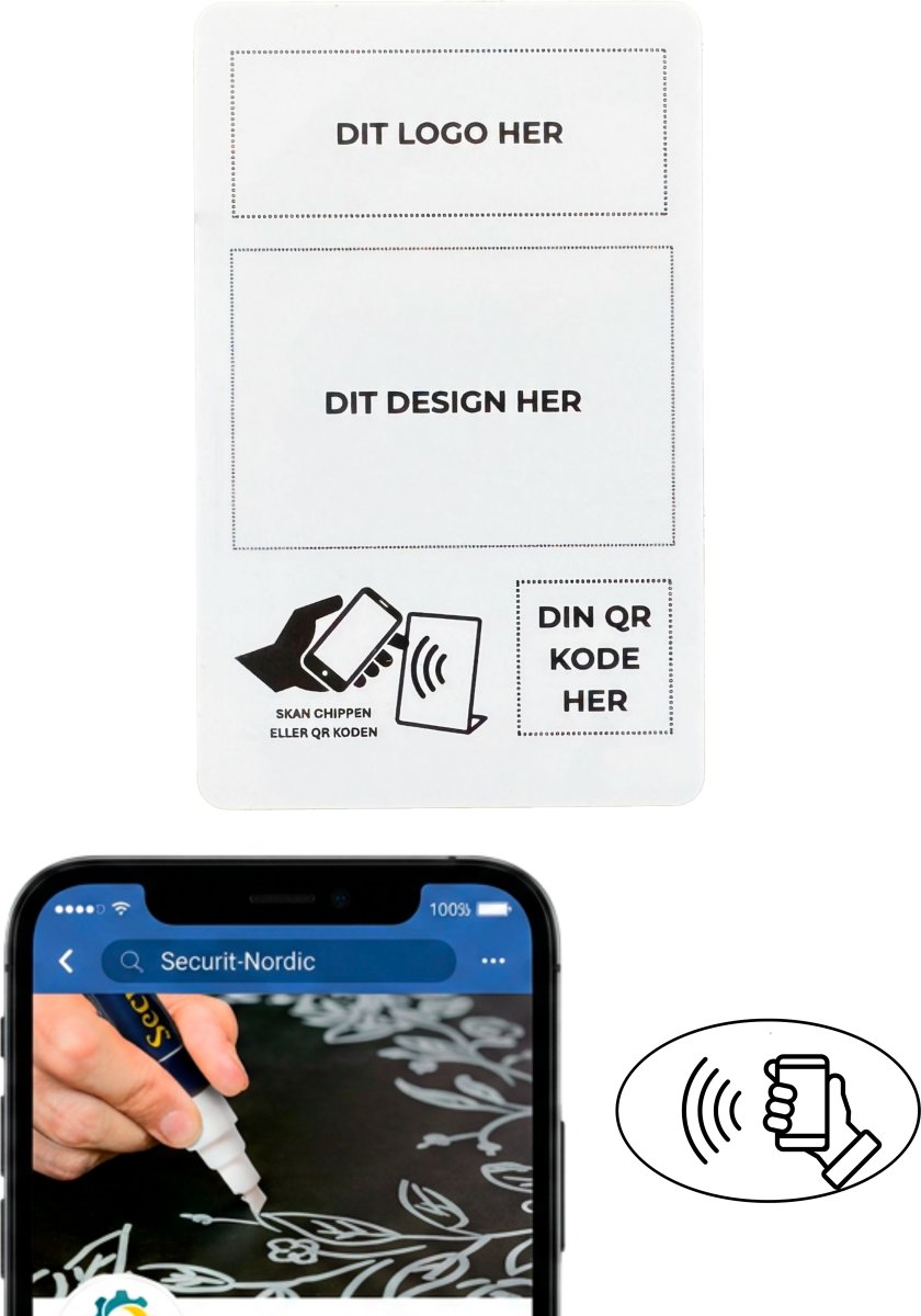 Kort med chip, eget logo og design | Lomax