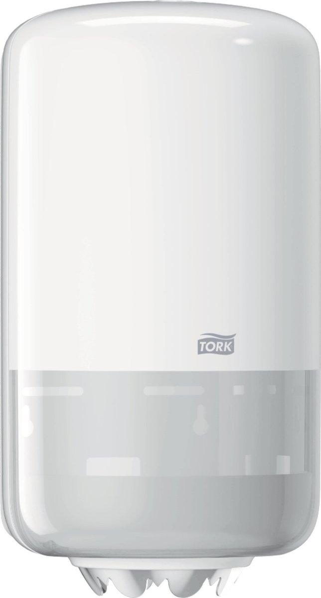 Tork M1 Mini Dispenser aftørringspapir, hvid - Lomax A/S