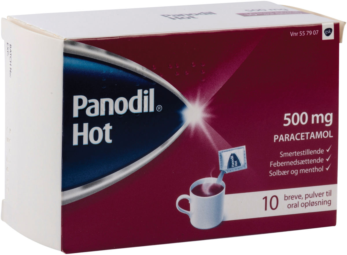 Panodil Hot, 500 mg, 10 breve - køb til fast lav pris - Lomax A/S